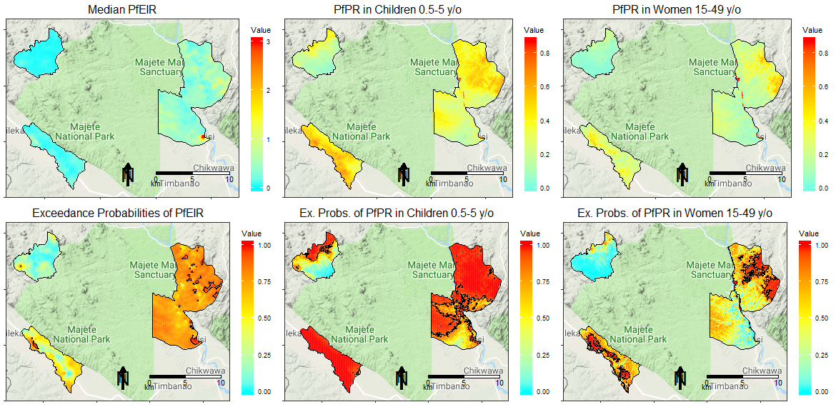 Spatio Temporal Maps Of Plasmodium Falciparum Transmission Around The